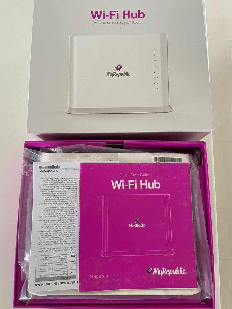 WiFi Hub My Republic AC1600 Router - complete Box, Everything Else on ...