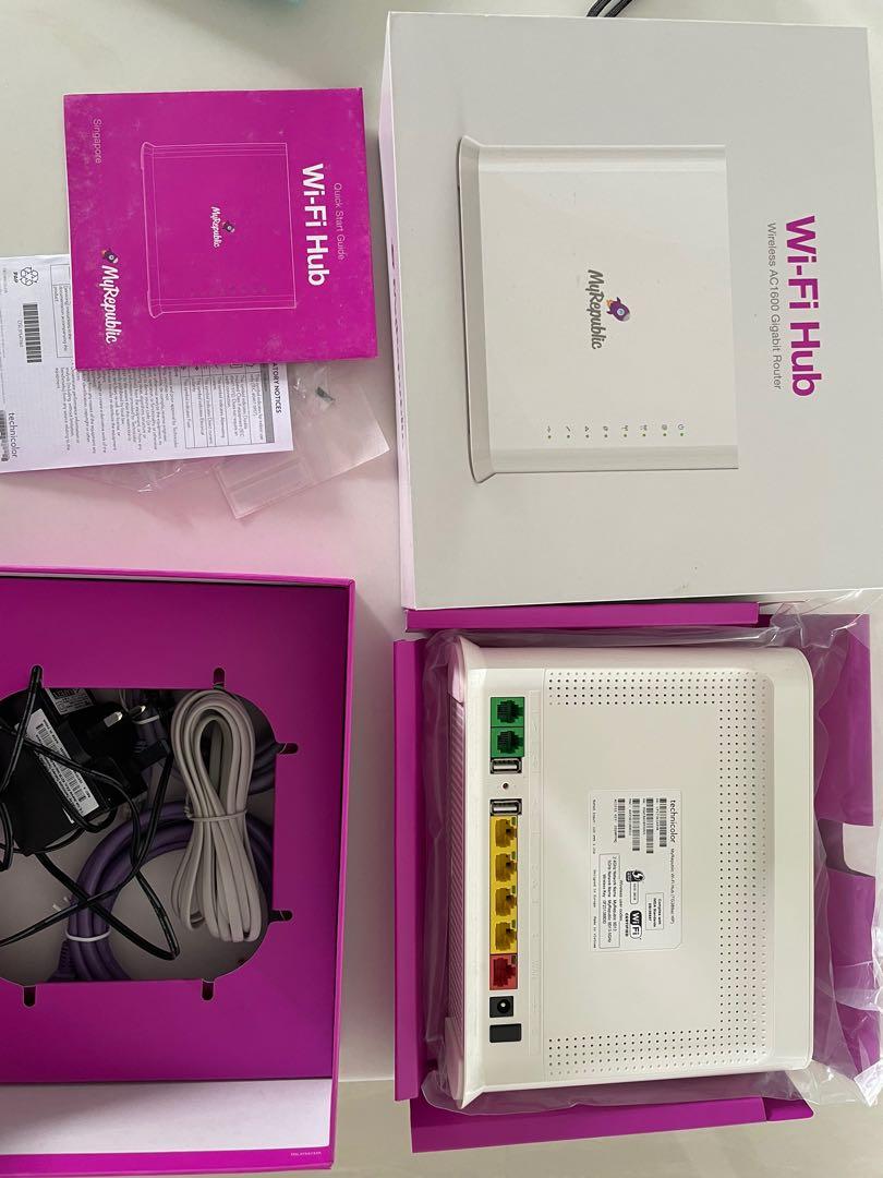 WiFi Hub My Republic AC1600 Router - complete Box, Everything Else on ...