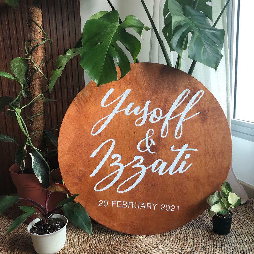 Wooden Round Signage, Hobbies & Toys, Stationery & Craft, Craft ...