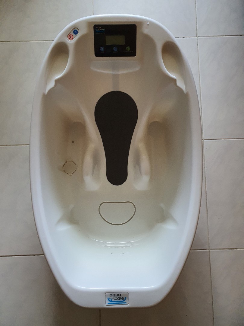 Aquascale Digital Scale and Thermometer 3-in-1 Infant Bath Tub, Babies ...