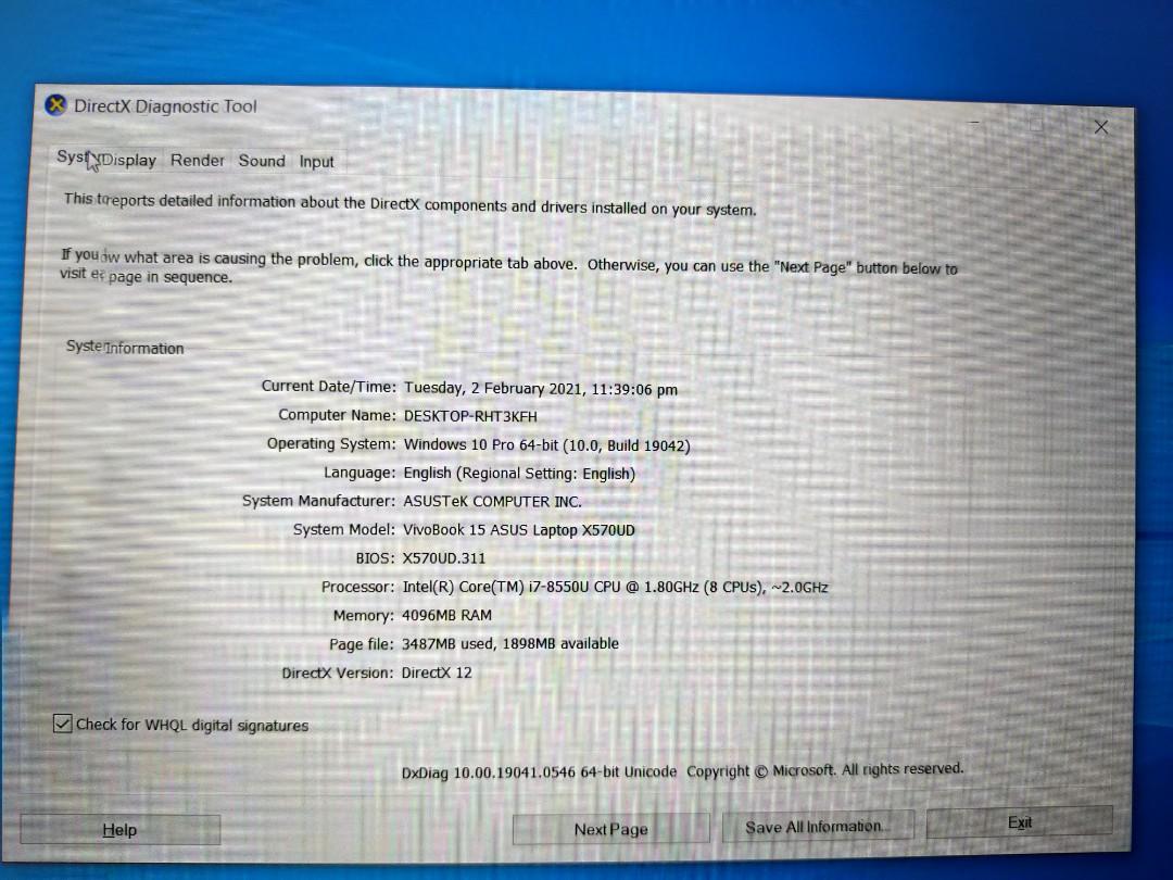 Asus X570U, Computers & Tech, Laptops & Notebooks on Carousell