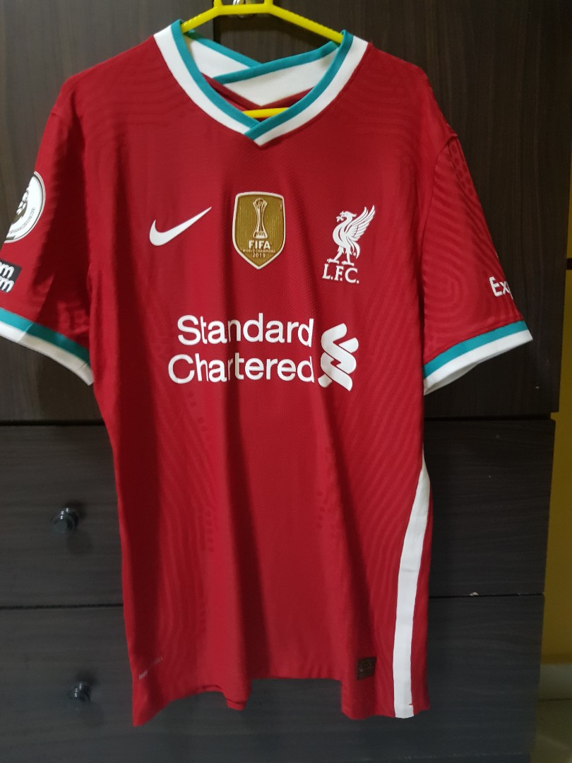 Authentic Liverpool home kit ( player version ), Sports Equipment ...