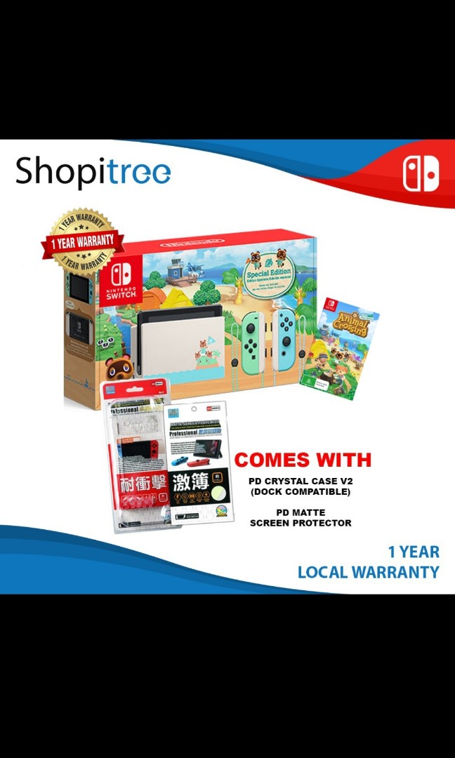 Full Set Animal Crossing Console, game and accessories + ring fit ...