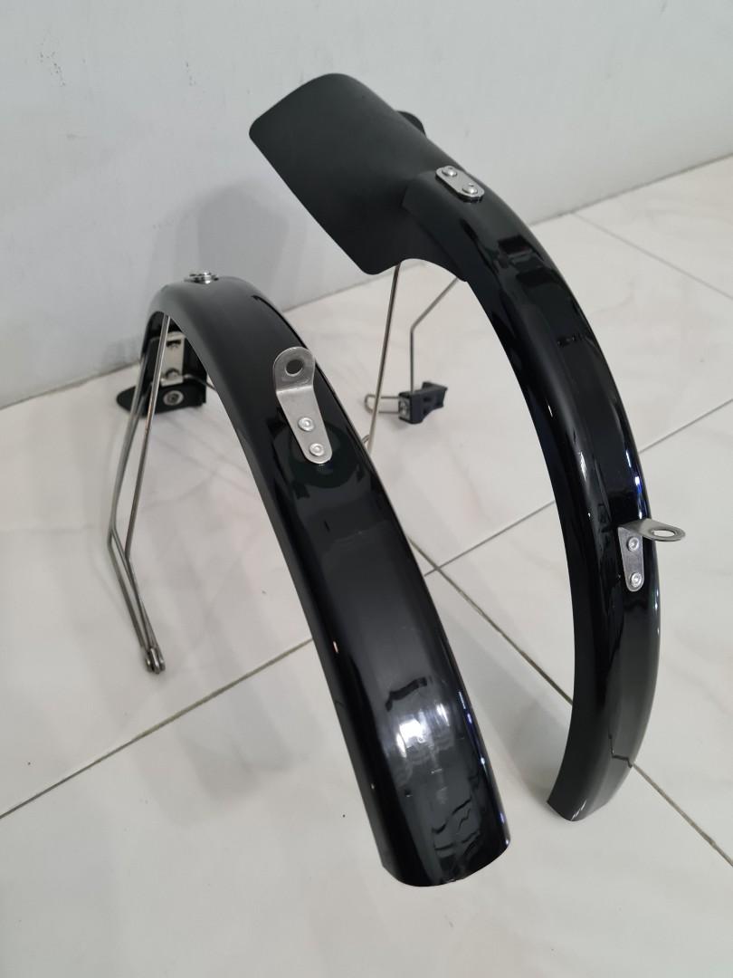 Brompton Front & Rear Mudguard Fender Black Edition, Sports Equipment ...