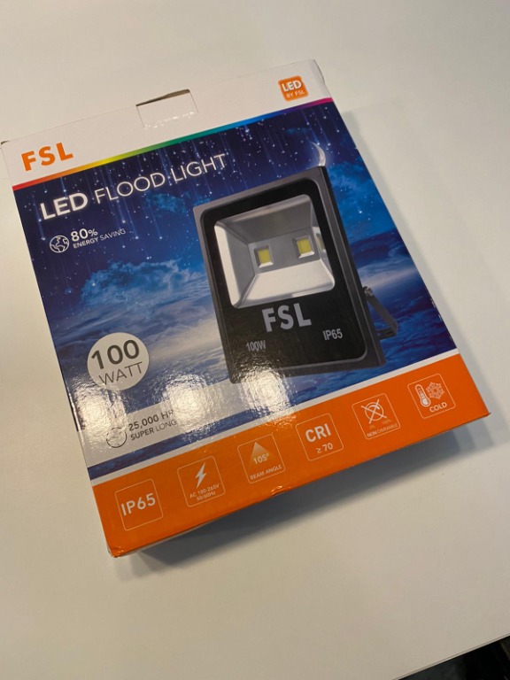 FSL LED FLOOR LIGHT 100WATT, Furniture & Home Living, Lighting & Fans ...