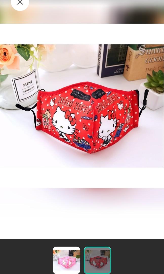 HELLO KITTY FACE MASK, Health & Nutrition, Face Masks & Face Shields on ...