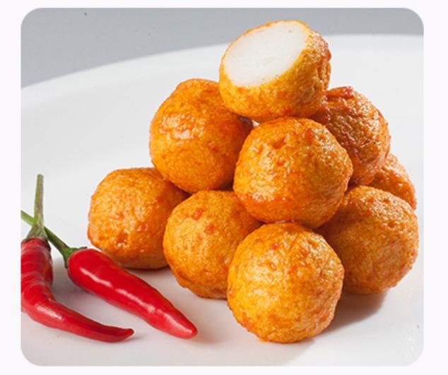 Japanese Fish ball Spicy and Curry Flavor 90g, Food & Drinks, Packaged ...