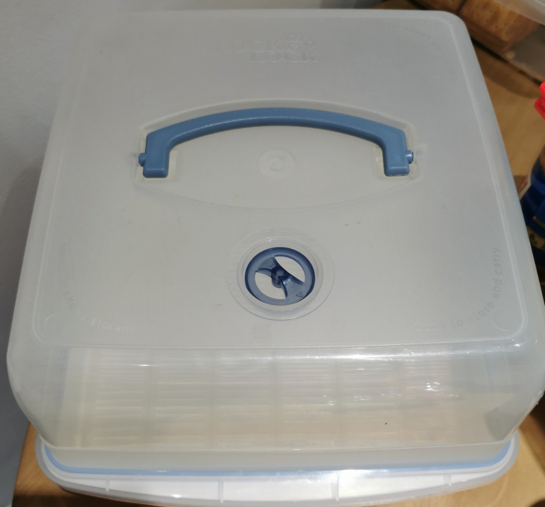 Lock & Lock Cake Case (HLS102), Furniture & Home Living, Kitchenware ...