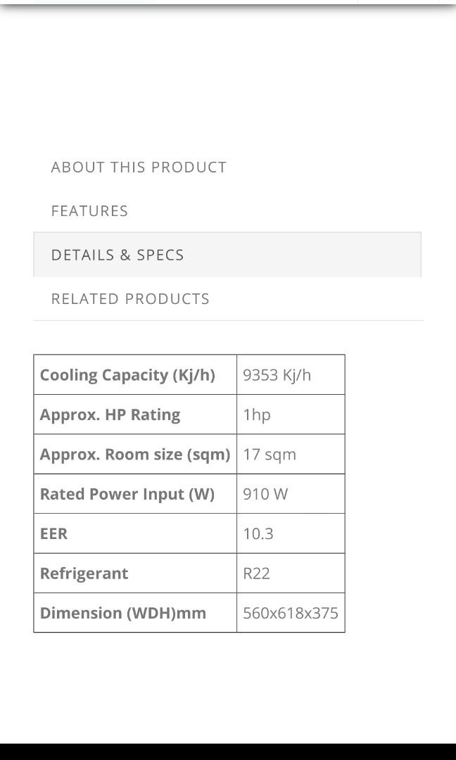 Mabe window type aircon 1hp, TV & Home Appliances, Air Conditioning and ...