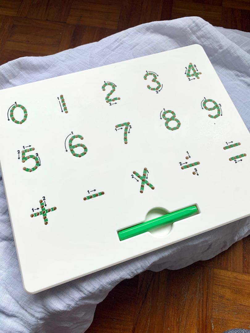 Magnetic Number Board, Hobbies & Toys, Toys & Games on Carousell