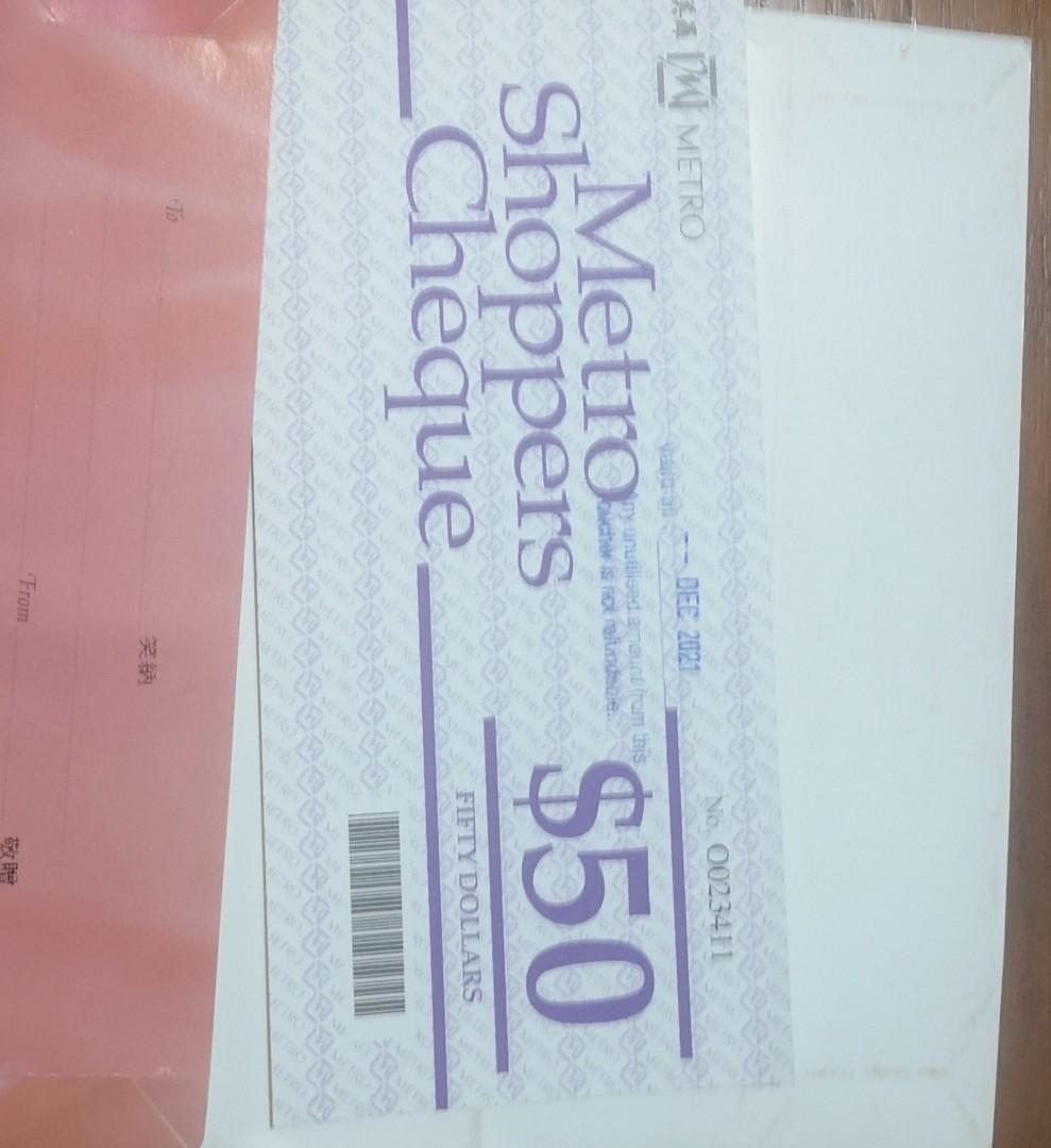 Metro voucher worth $500, Tickets & Vouchers, Vouchers on Carousell
