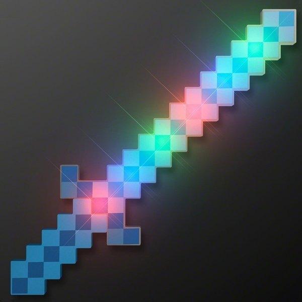 Minecraft LED Diamond Sword Knight Weapon Cosplay PC Warcraft Microsoft ...