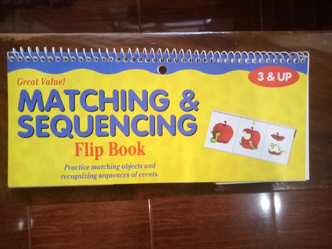 (NEW) Matching and Sequencing Flip Book, Babies & Kids, Baby Nursery ...