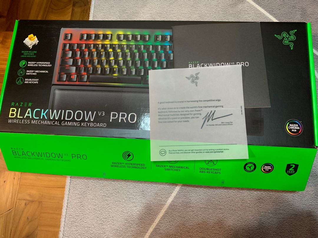 (PACKAGING Only) Razer BlackWidow V3 Pro - Wireless Mechanical Gaming ...