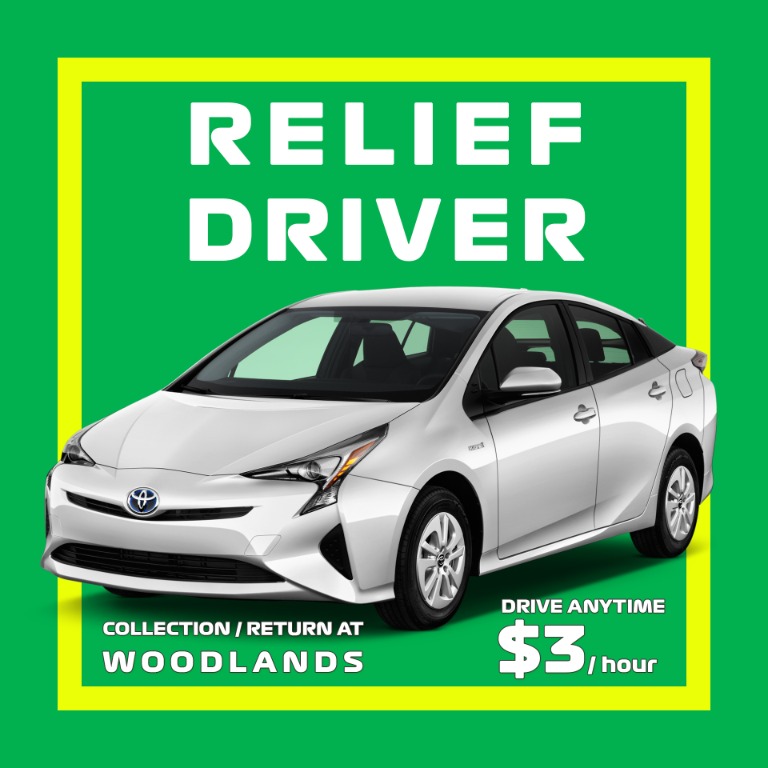 RELIEF DRIVER WANTED - GRAB GOJEK RYDE TADA, Cars, Car Rental on Carousell