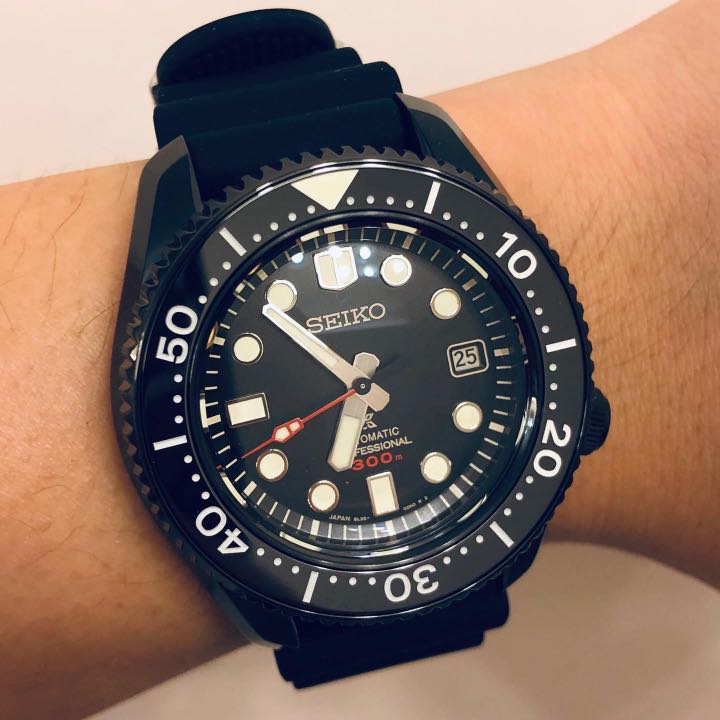 SEIKO Prospex Black Series 黑魂大MM SLA035J1 SBDX033, 名牌, 手錶 - Carousell