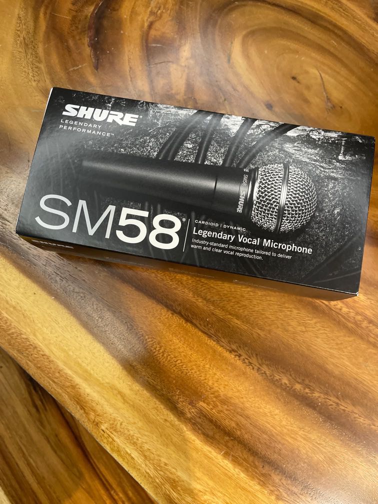 Shure SM58 microphone with power switch, Hobbies & Toys, Music & Media ...
