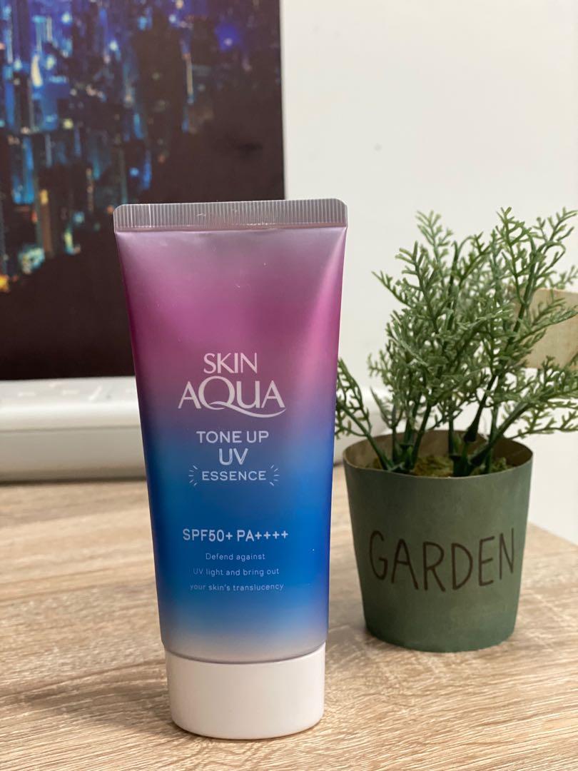 Sunplay Skin Aqua Tone Up UV Essence SPF 50+ (80g), Beauty & Personal ...