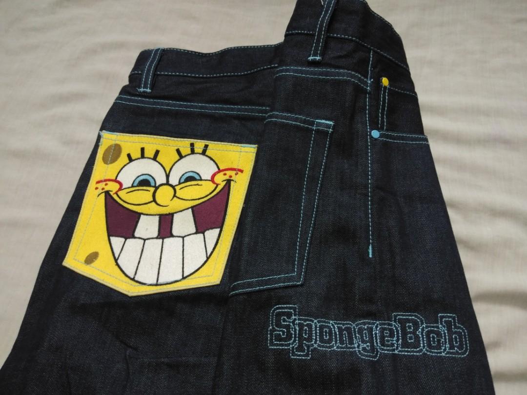 SPONGEBOB JEANS BY NICKELODEON, Men's Fashion, Bottoms, Swim Trunks ...