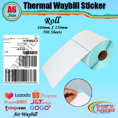 Thermal Waybill Sticker A6, Hobbies & Toys, Stationary & Craft, Craft ...