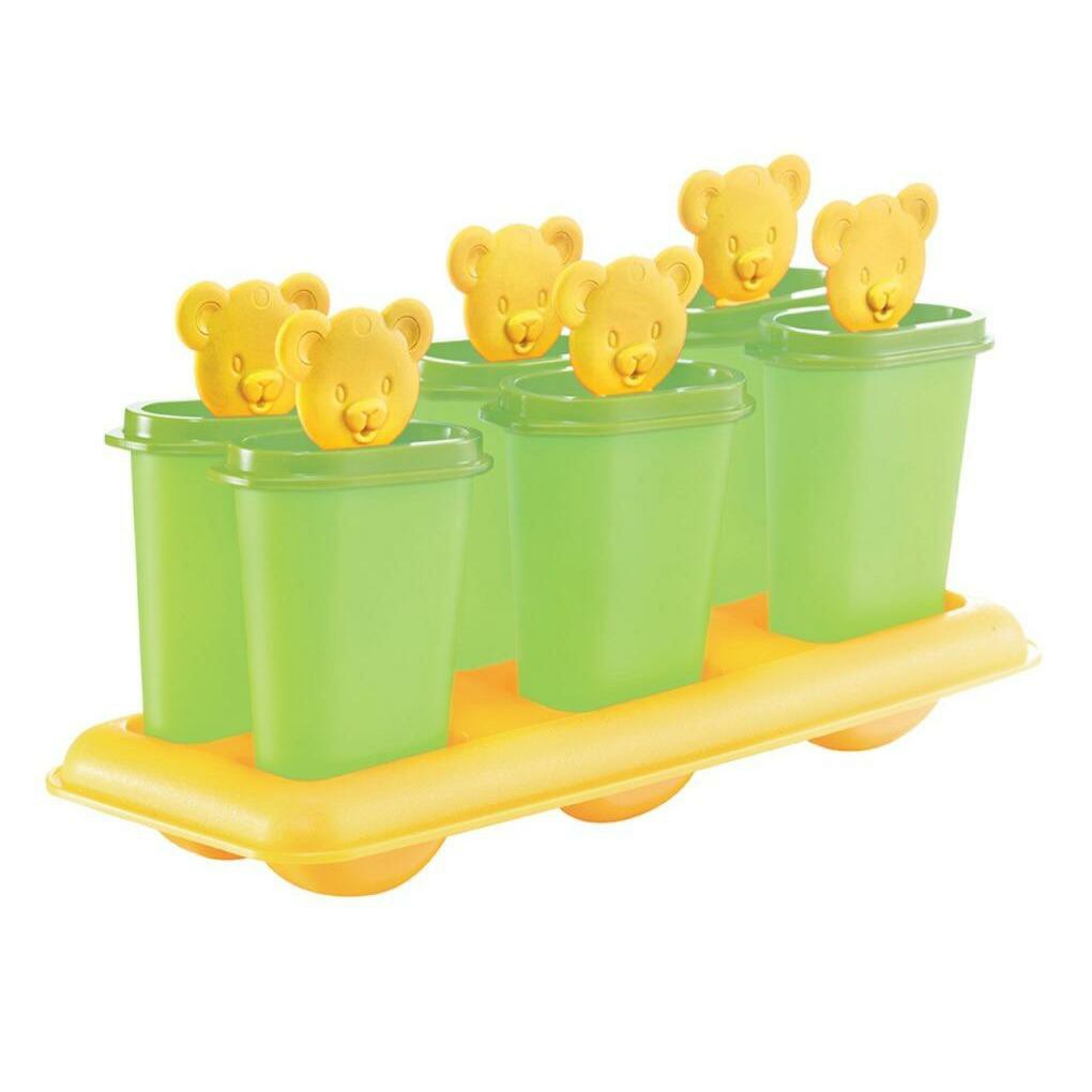 Tupperware Ice Cream Maker Teddy Bear Mould Container with Tray Set of ...