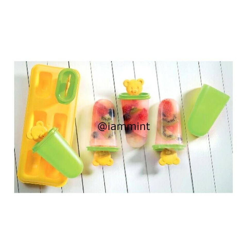 Tupperware Ice Cream Maker Teddy Bear Mould Container with Tray Set of ...