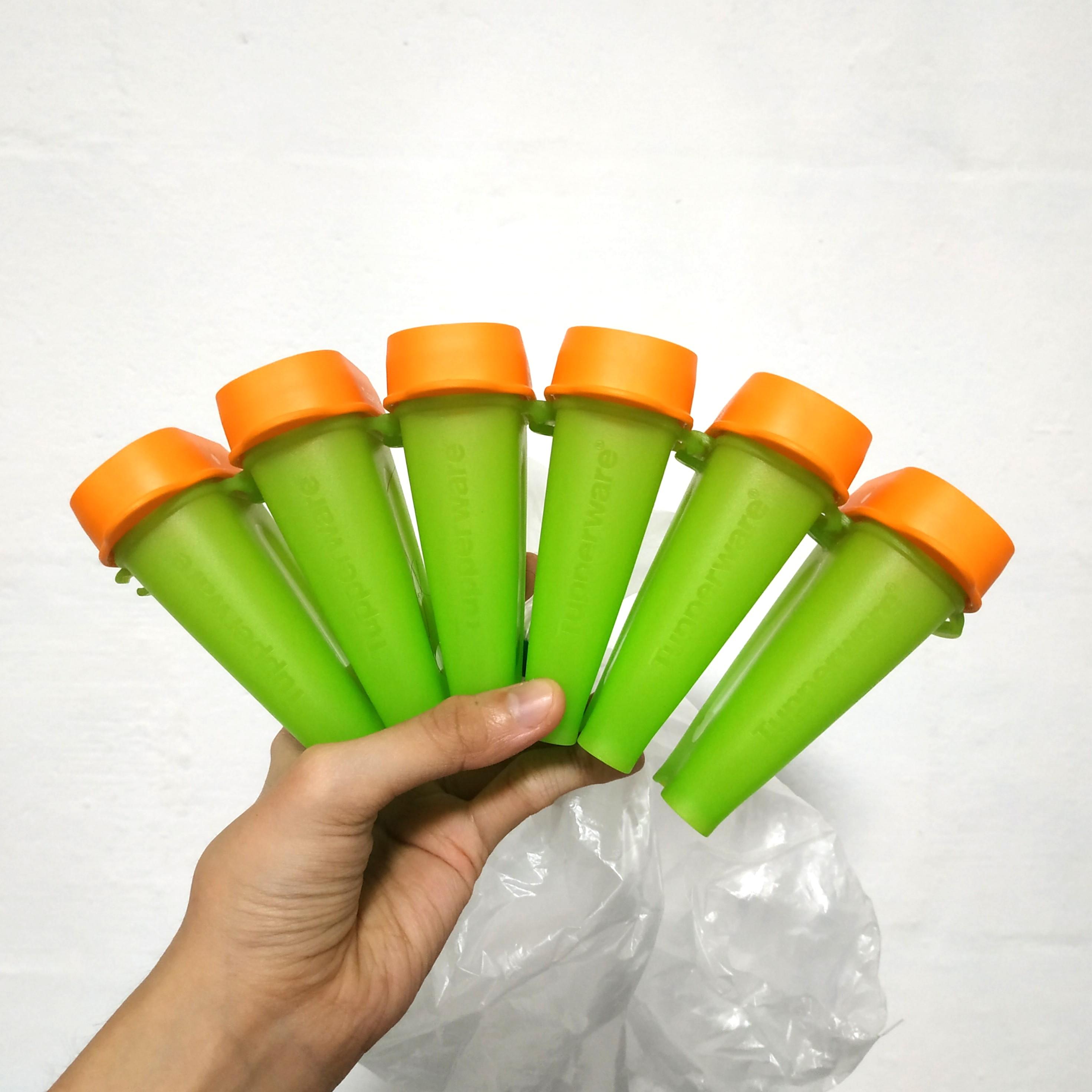 Tupperware LolliTups Ice Cream Maker Mould Container Set of 6 ...