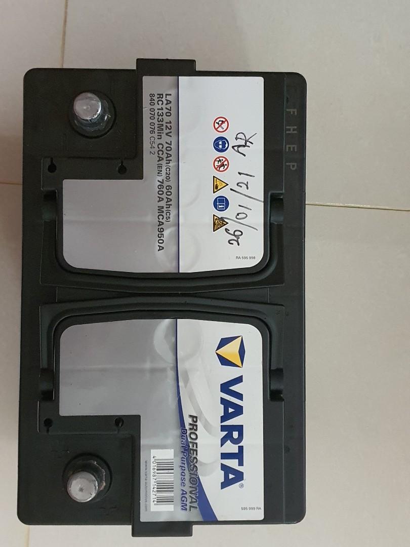 VARTA AGM 70AH Battery (BMW), Car Accessories, Electronics & Lights on ...