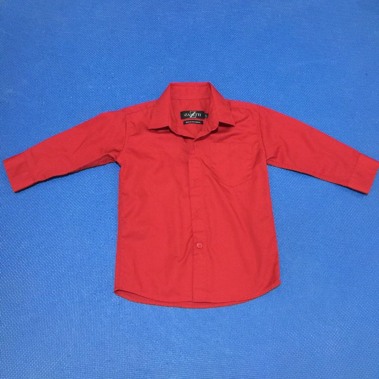 Zanetti Red Polo for Kids, Babies & Kids, Babies & Kids Fashion on ...