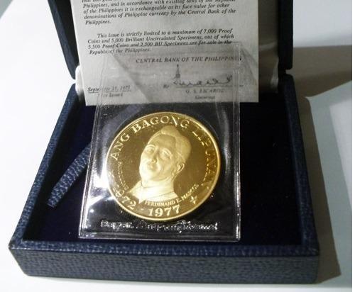 1977 Ferdinand Marcos Gold Coin 1500 Piso Proof, Hobbies & Toys ...
