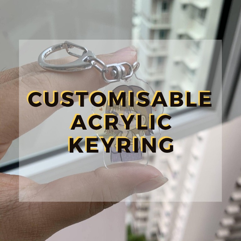 Acrylic Keyrings, Design & Craft, Art & Prints on Carousell