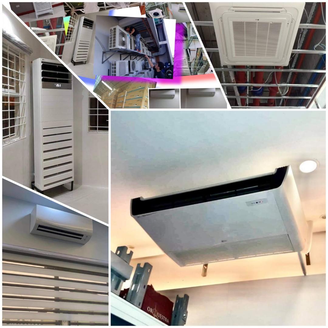 Aircon Super Sale! Brand New Split type aircon Floor Stand and Cassette ...