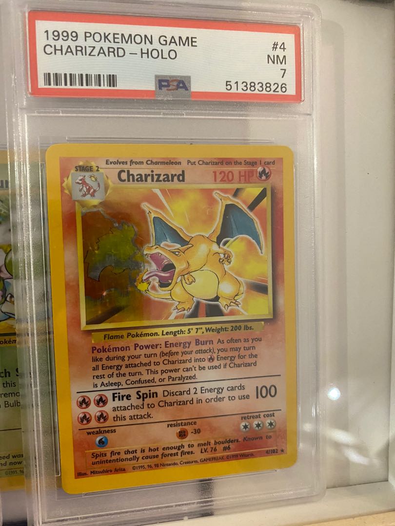 Base Set Charizard PSA 7 Vintage, Hobbies & Toys, Toys & Games on Carousell