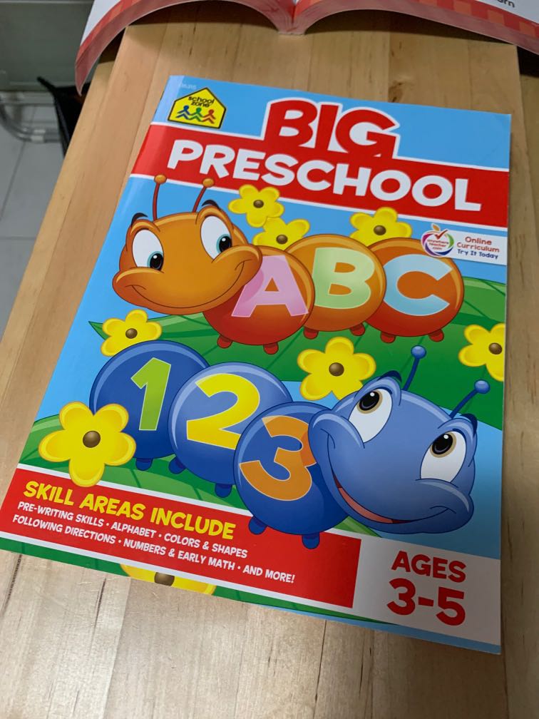 Big Preschool ABC K1-K3 英文練習簿, 興趣及遊戲, 書本 & 文具, 小朋友書 on Carousell