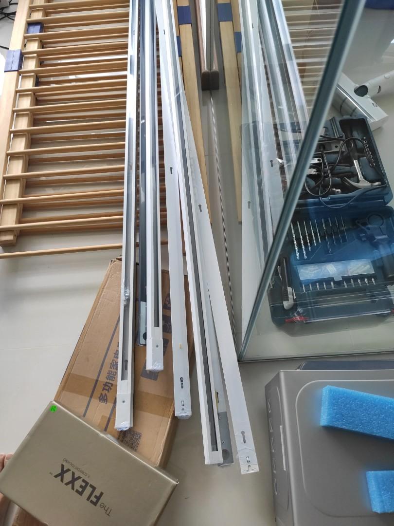Brand new 2 meter track light rail x 6, Furniture & Home Living ...