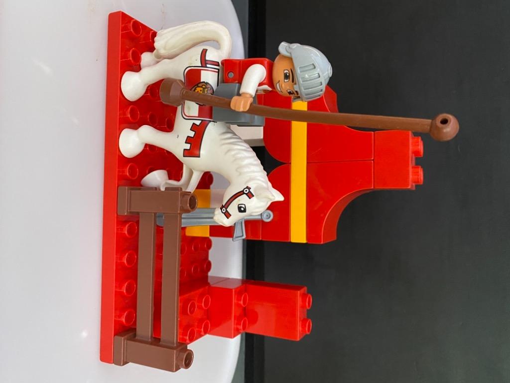 Duplo Lego knight on horse, Hobbies & Toys, Toys & Games on Carousell