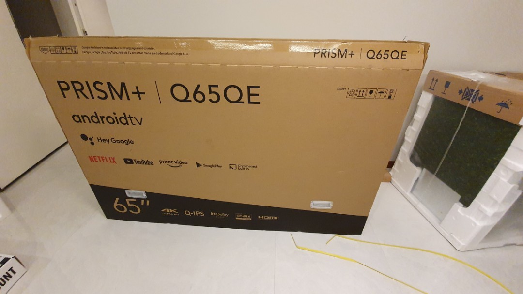 Empty TV Box 65 inch Prism+, TV & Home Appliances, TV & Entertainment ...