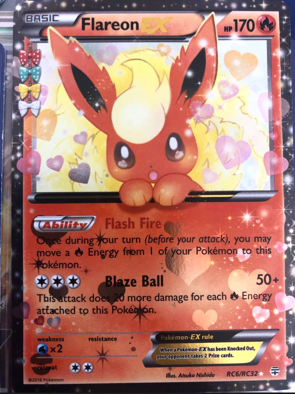 FLAREON EX RC6/RC32 Ultra Rare XY Generations Radiant Collection ...