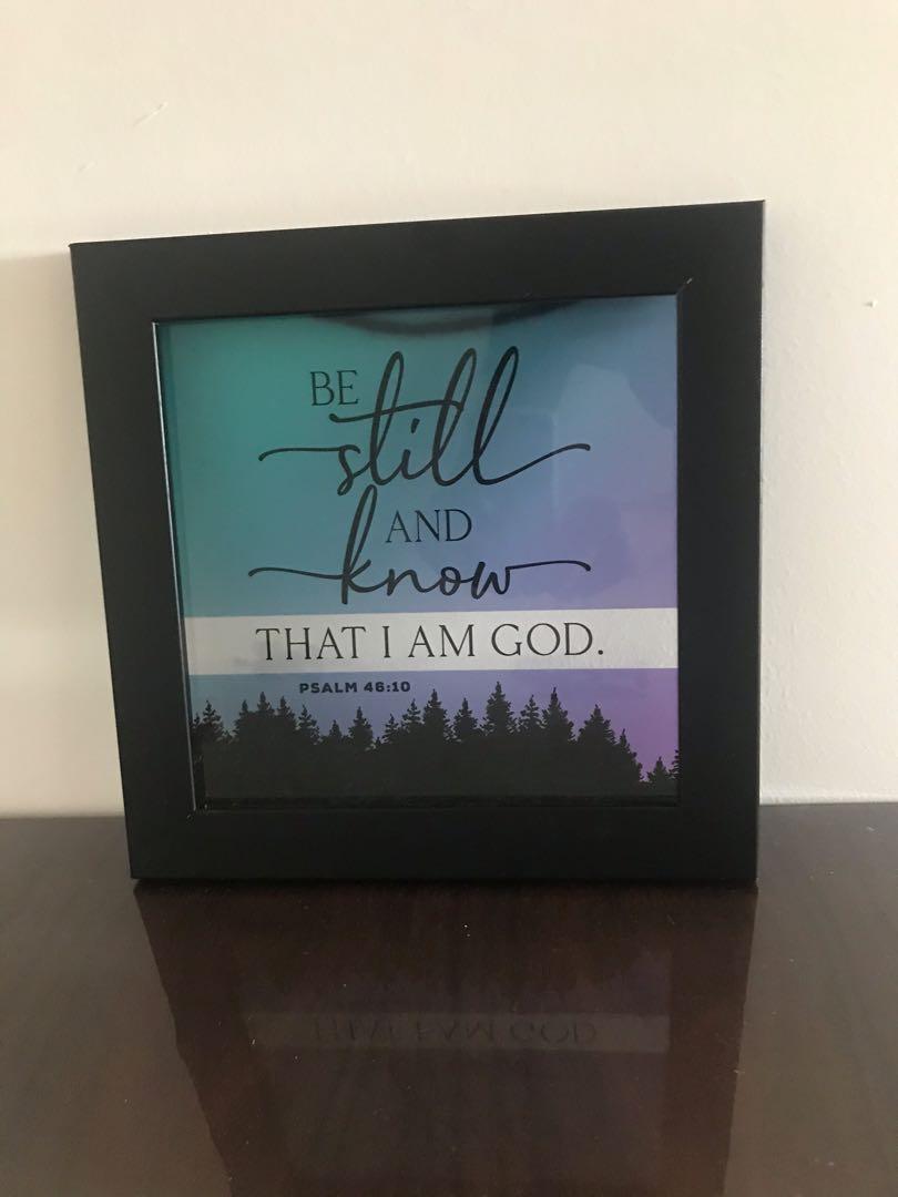 Frame with Bible verse , Design & Craft, Art & Prints on Carousell