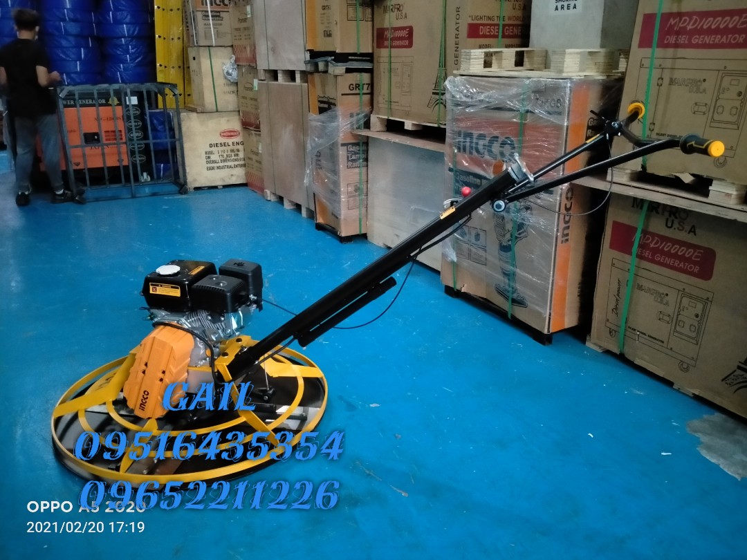 INGCO 6.5HP Gasoline Power Trowel (GPT361-2), Commercial & Industrial ...