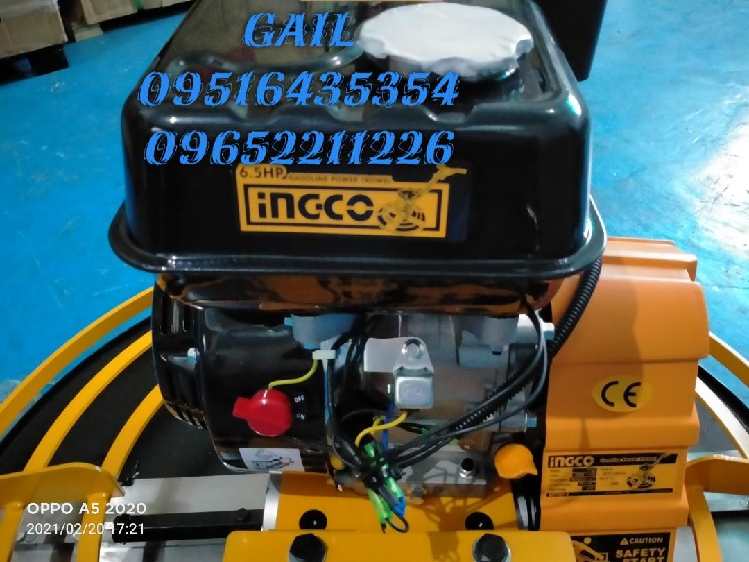 INGCO 6.5HP Gasoline Power Trowel (GPT361-2), Commercial & Industrial ...
