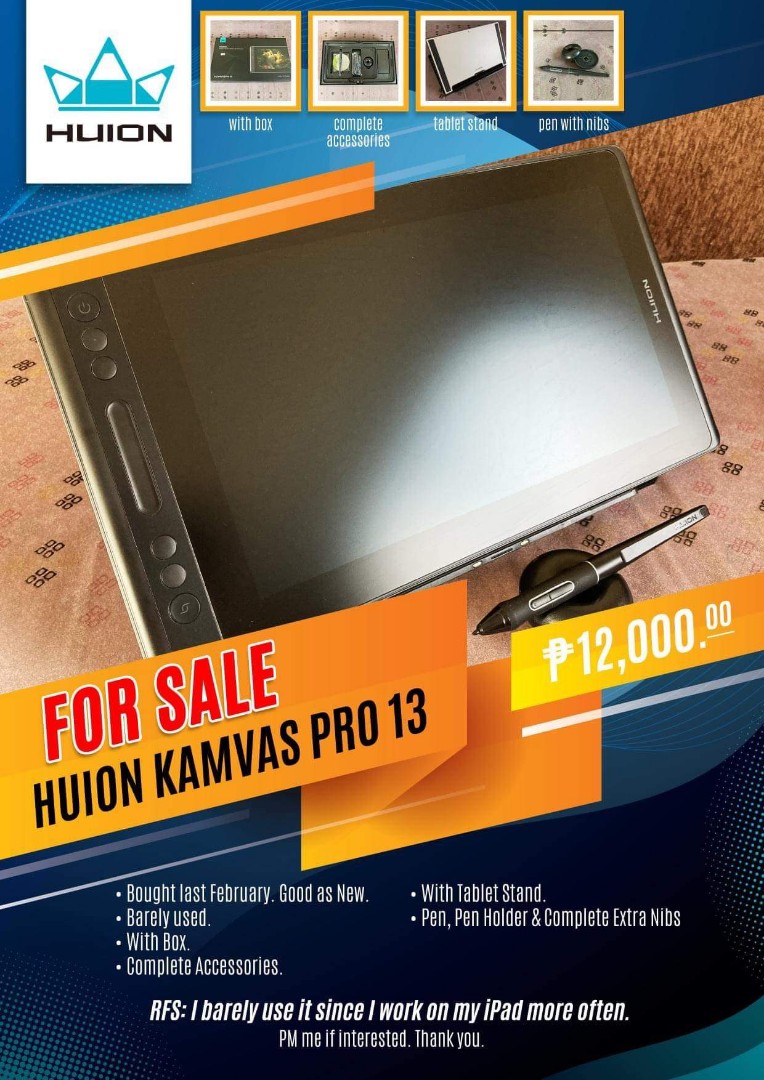 Kamvas Pro 13 GT-133, Computers & Tech, Parts & Accessories, Monitor ...
