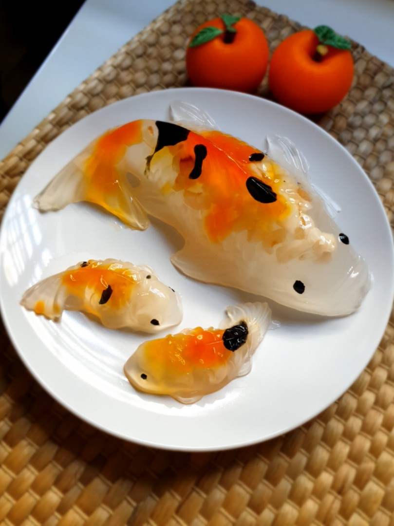 Koi fish jelly, Food & Drinks, Local F&Bs, Snacks & Desserts on Carousell