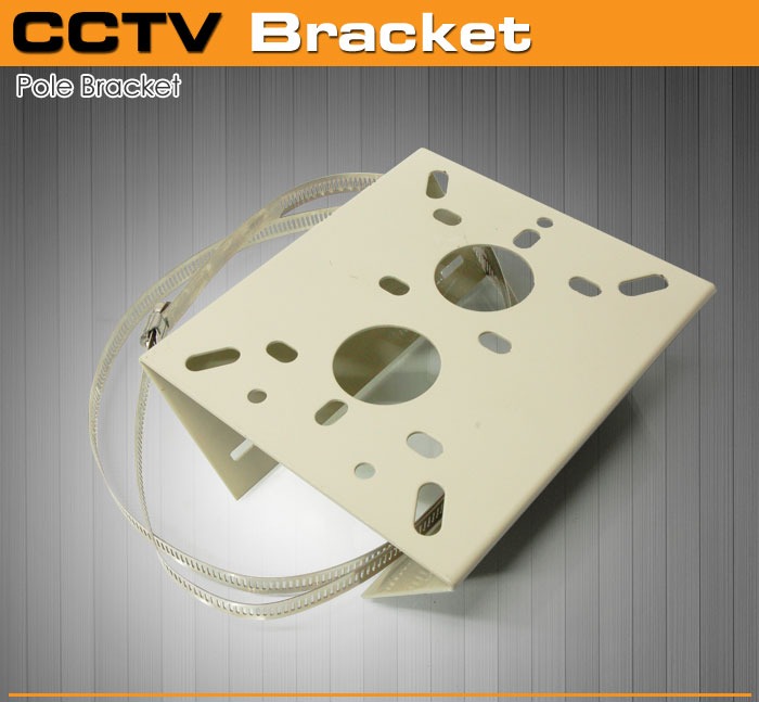 Metal Pole Mount Bracket for CCTV Cameras, Furniture & Home Living ...