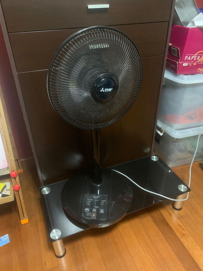 Mitsubishi stand fan model : R30-HUR-P, Furniture & Home Living ...