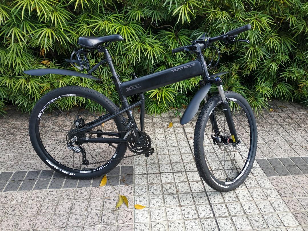 27.5" Montague Paratrooper Pro Matt Black (Foldable Bike) condition 8/ ...