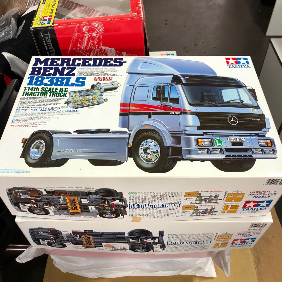 New RC Truck Tamiya Mercedes Benz 1838LS 1/14 Hauler, Hobbies & Toys ...