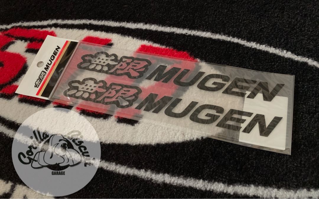 Original Mugen Sticker Black (Medium Size), Auto Accessories on Carousell