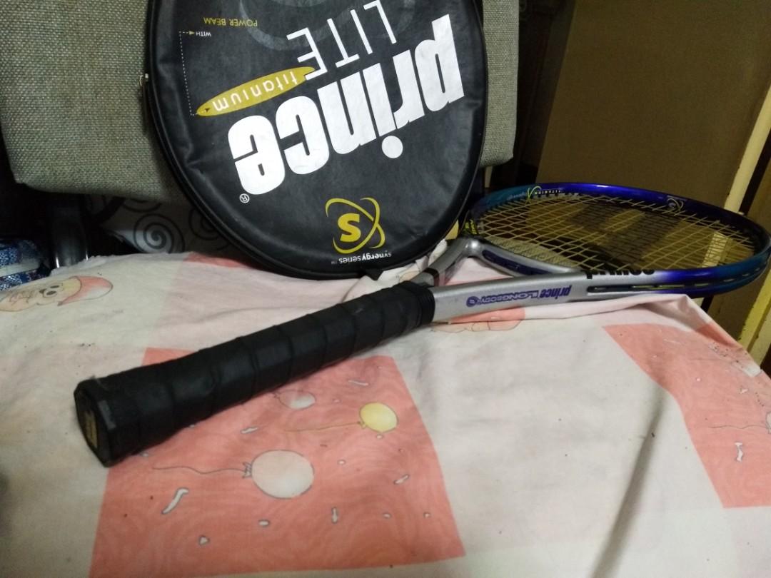 prince synergy lite titanium 碳纖维 網球拍 #3 grip 新淨 跟原裝拍套, 運動產品, 運動與體育, 運動與 ...