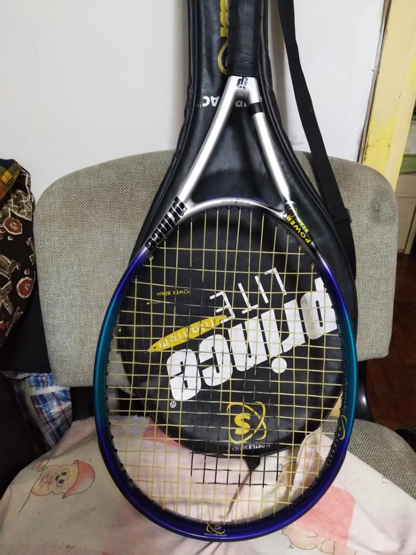 prince synergy lite titanium 碳纖维 網球拍 #3 grip 新淨 跟原裝拍套, 運動產品, 運動與體育, 運動與 ...